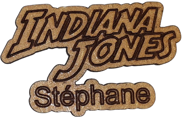 STI2D.net - Magnet - Indiana Jones personnalisable